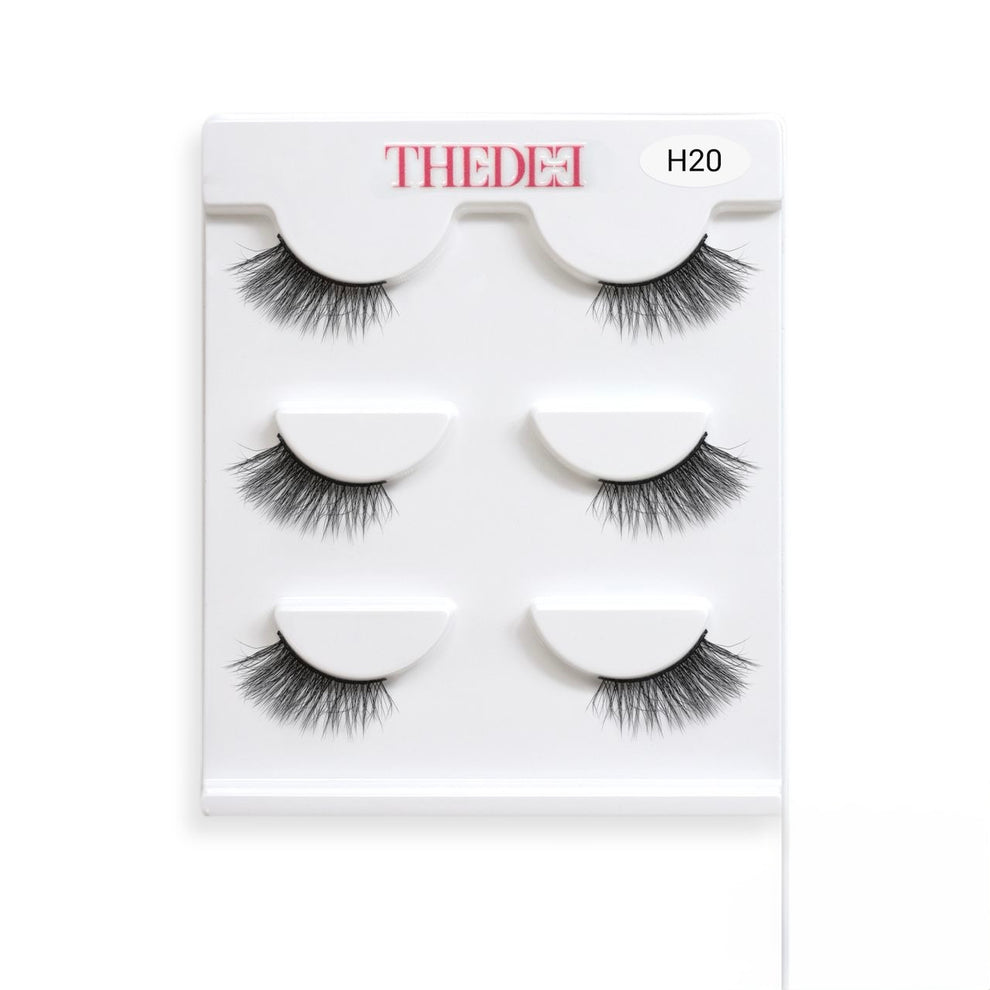 Half Lash H20 – Feathered Cat Eye (3 Pairs Box) – Thedeebeauty